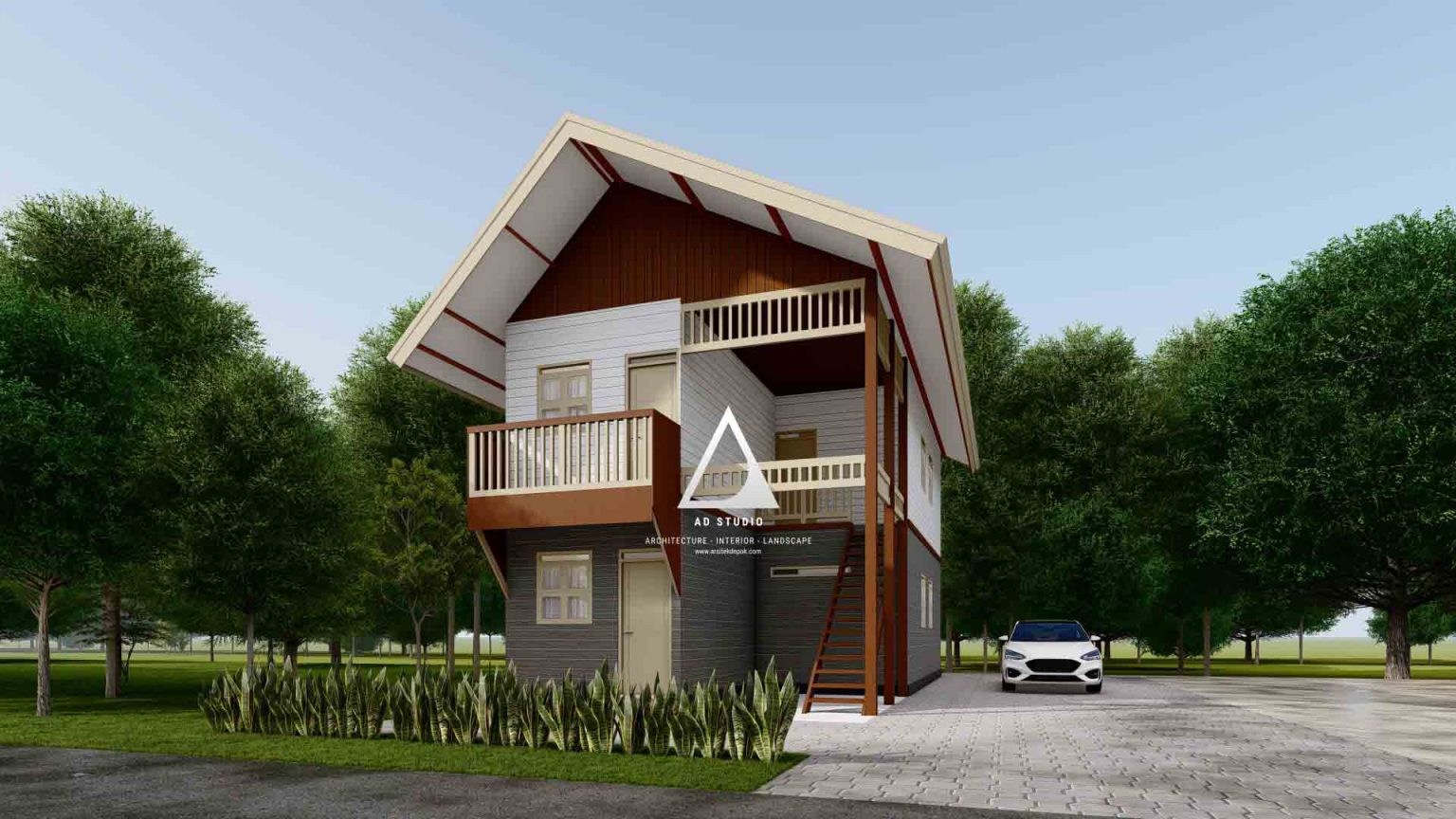 Inspirasi Desain Rumah Kayu Minimalis - Arsi D Studio