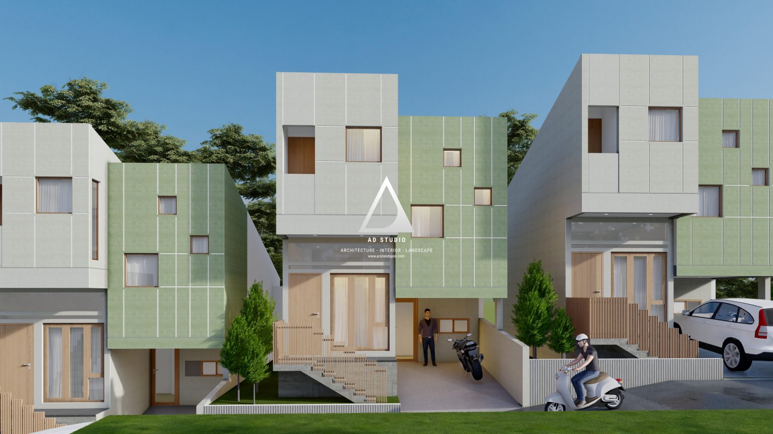Ruangan Luas dan Ceria: Pesona Rumah dengan Palet Warna Hijau Muda - AD ...