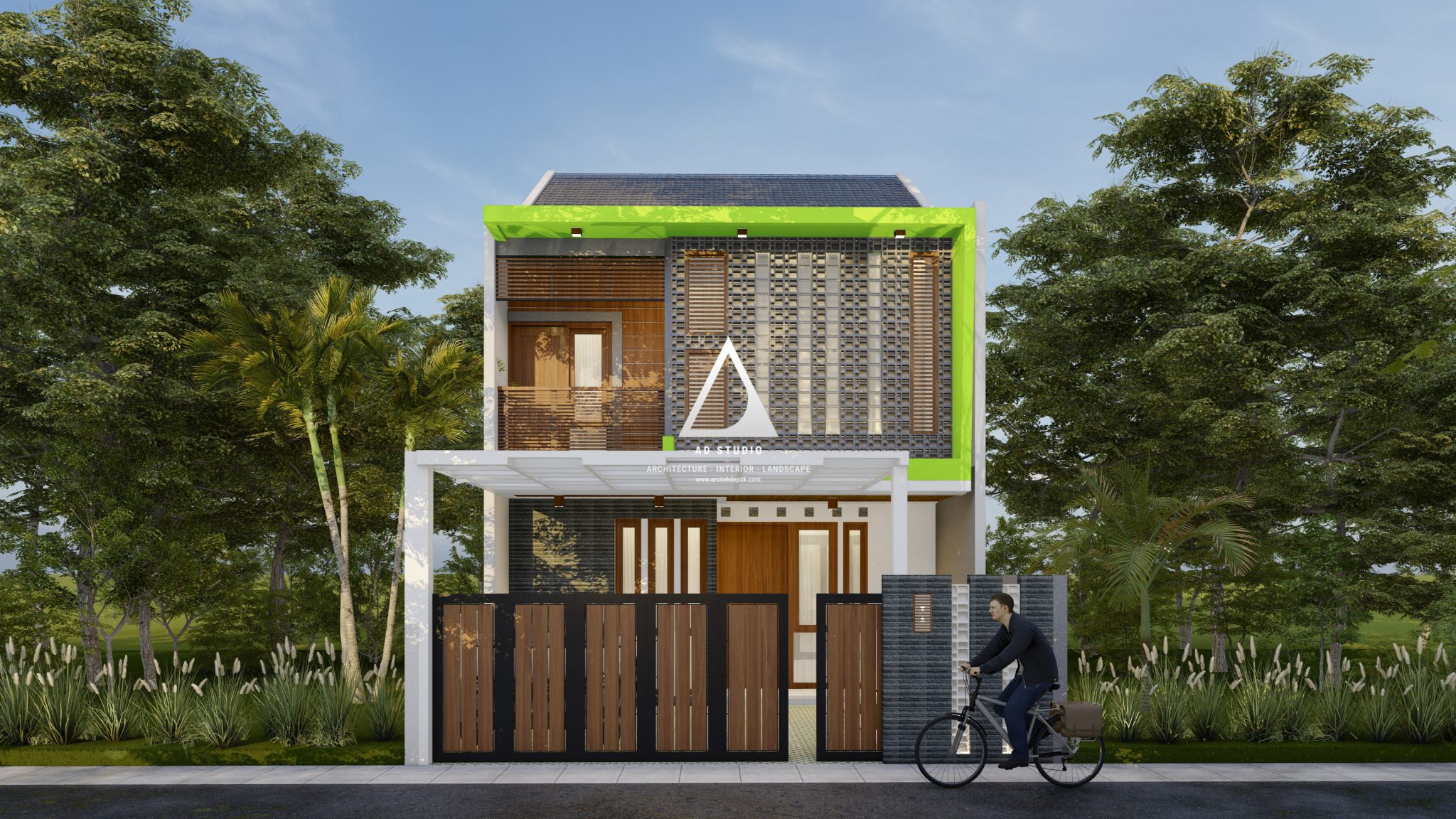 Ruangan Luas dan Ceria: Pesona Rumah dengan Palet Warna Hijau Muda - AD ...