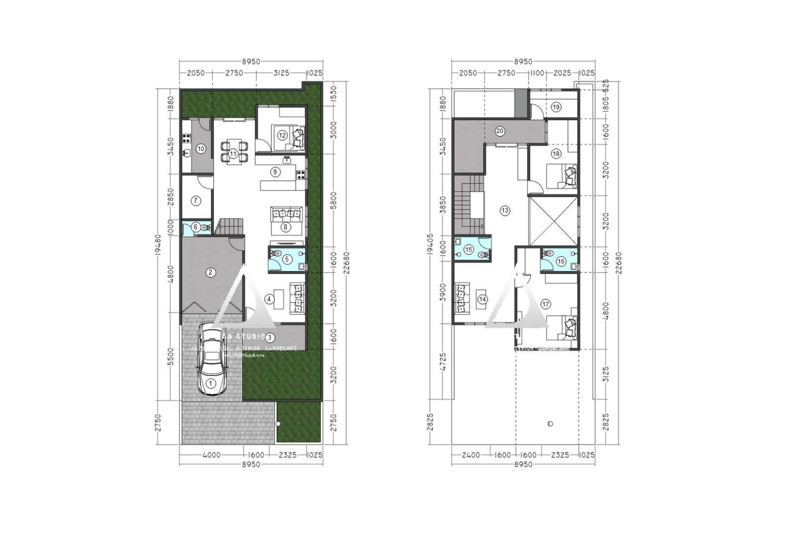 Maksimalkan Ruang dengan Denah Rumah Lantai 2: Solusi untuk Lahan ...