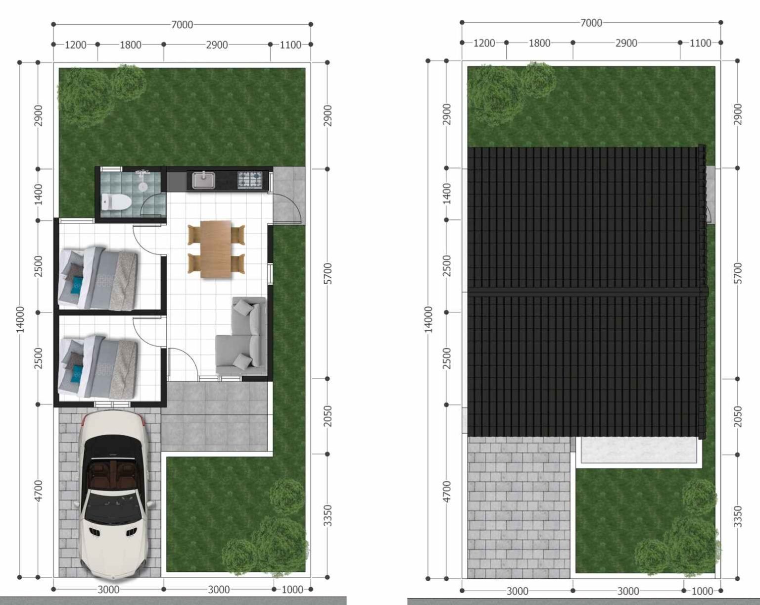 Inspirasi Denah Rumah Tipe 36 untuk Hunian Minimalis dan Nyaman - AD ...